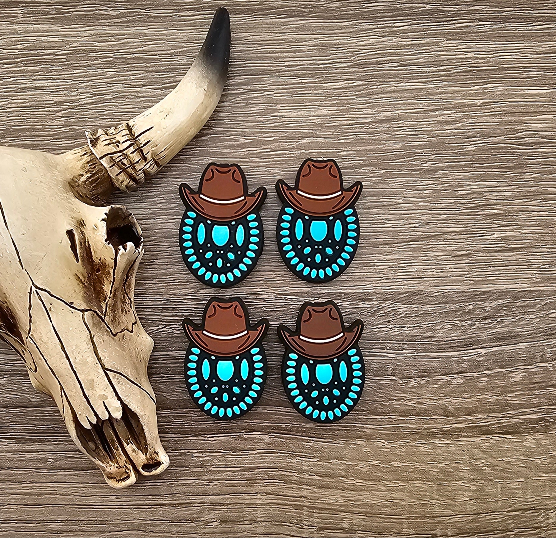 Turquoise Broach Hat Focal – Homestead Silicone Beads and More