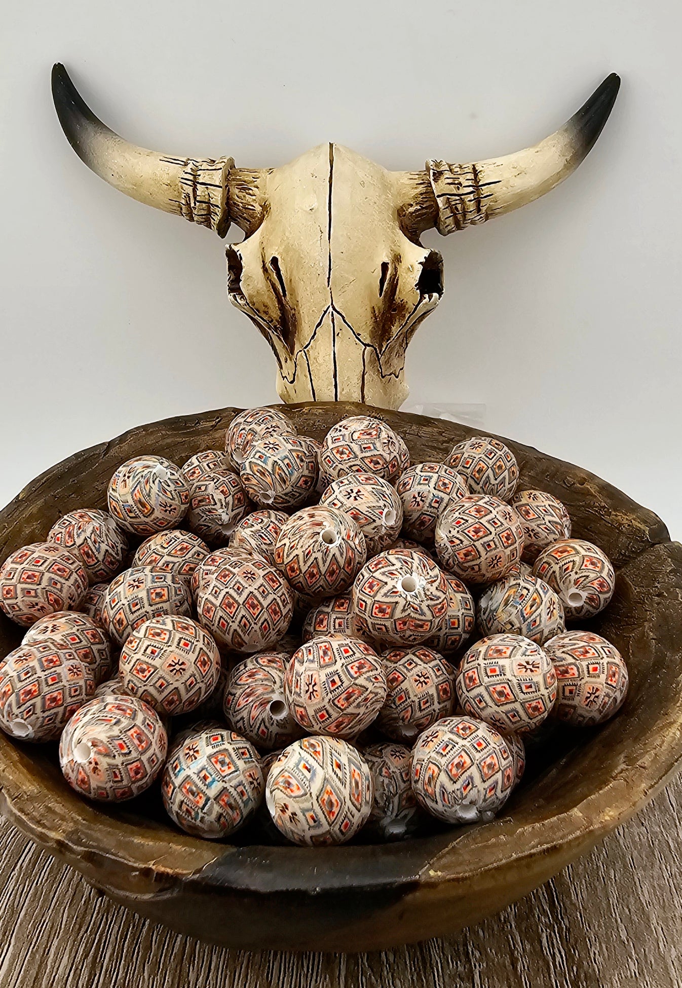 Tan Navajo Aztec Print – Homestead Silicone Beads and More