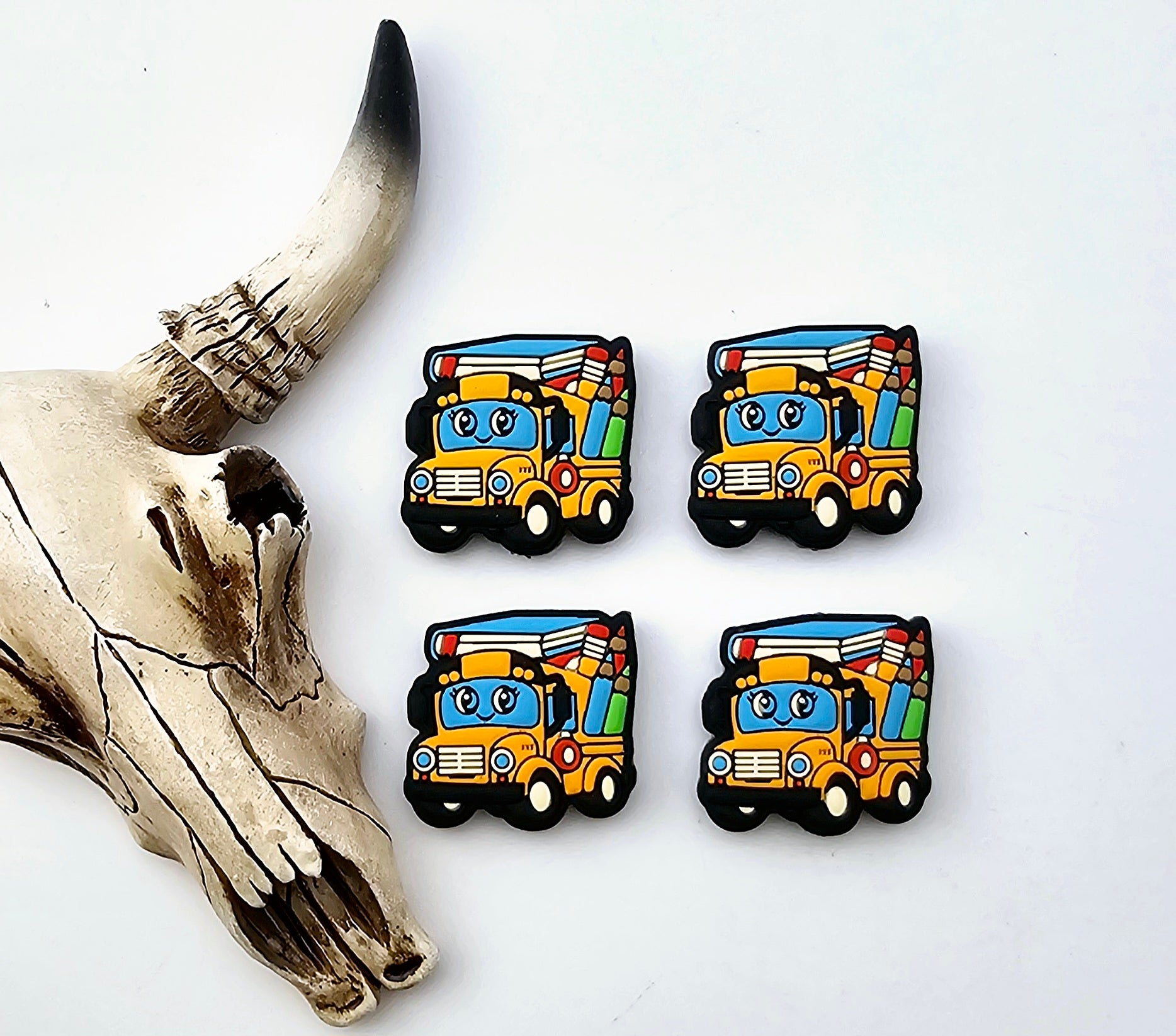 School Supply Bus Focal – Homestead Silicone Beads and More