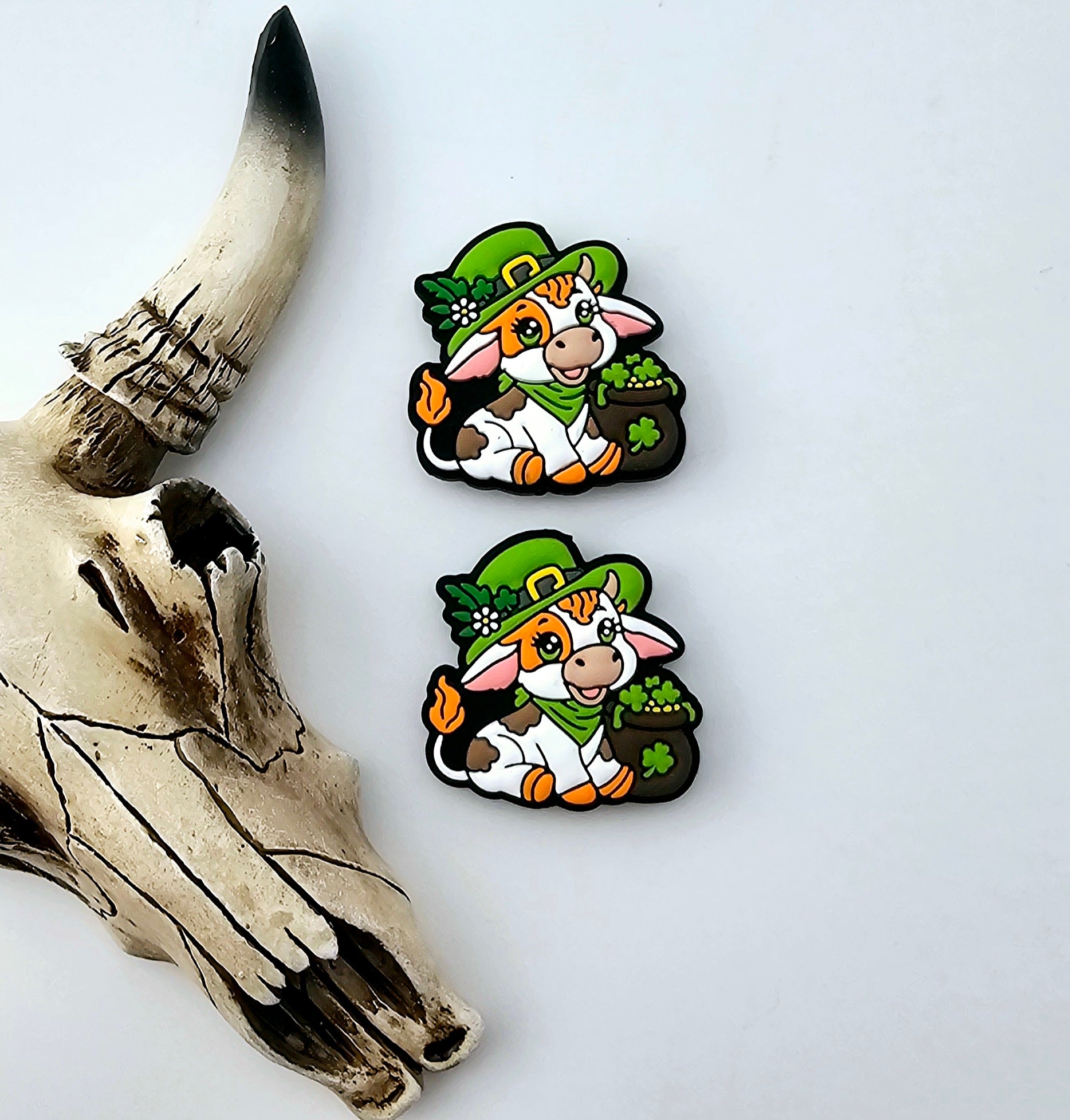 Shamrock Cow Focal – Homestead Silicone Beads and More