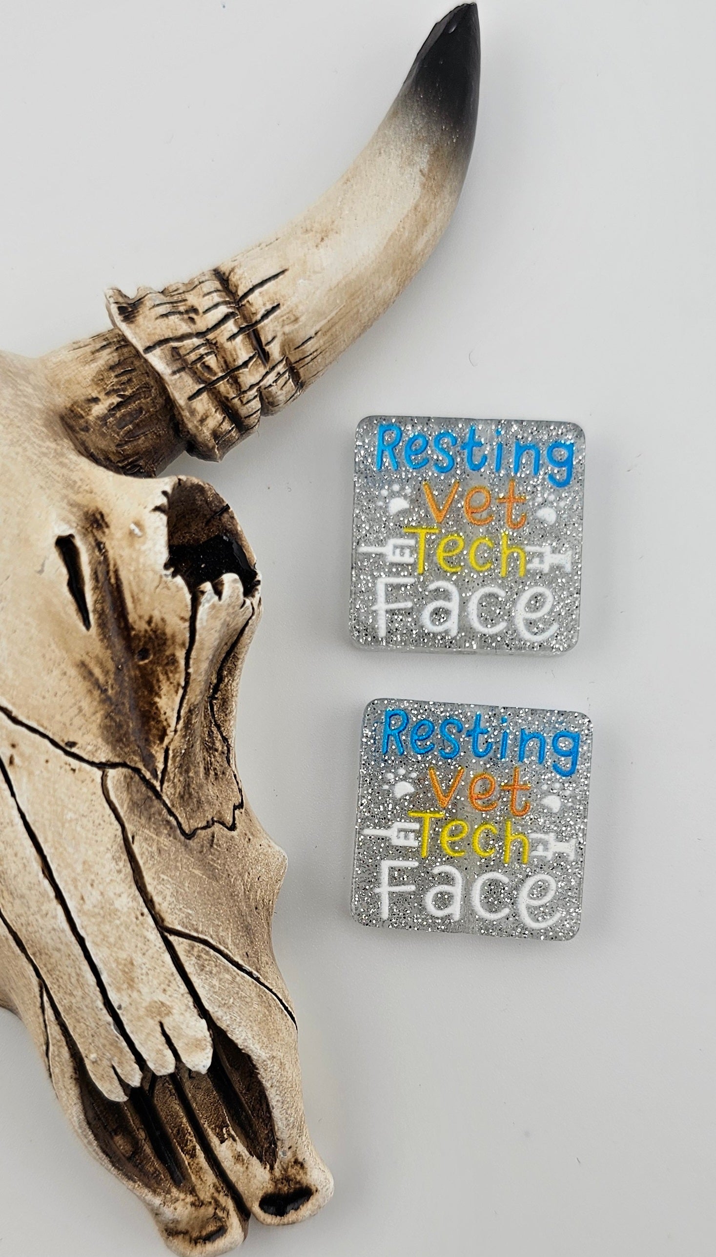 Acrylic Resting Vet Tech Face Focal - AF125 – Homestead Silicone Beads ...