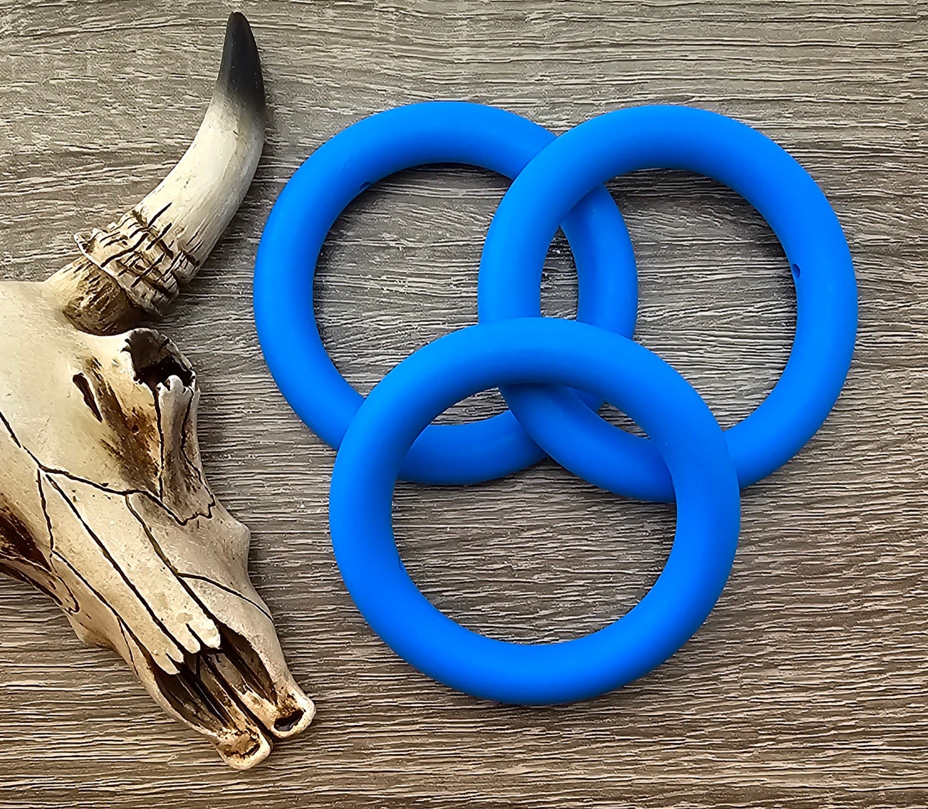 Silicone Ring 65mm #132 Electric Blue – Homestead Silicone Beads and More